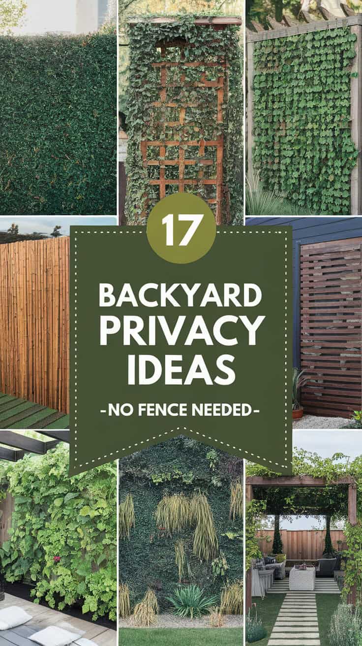 17 Ways to Add Privacy to Your Backyard Without Fencing - FreshNestly